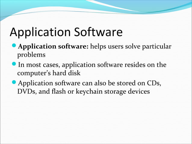 Presentation on computer software | PPT