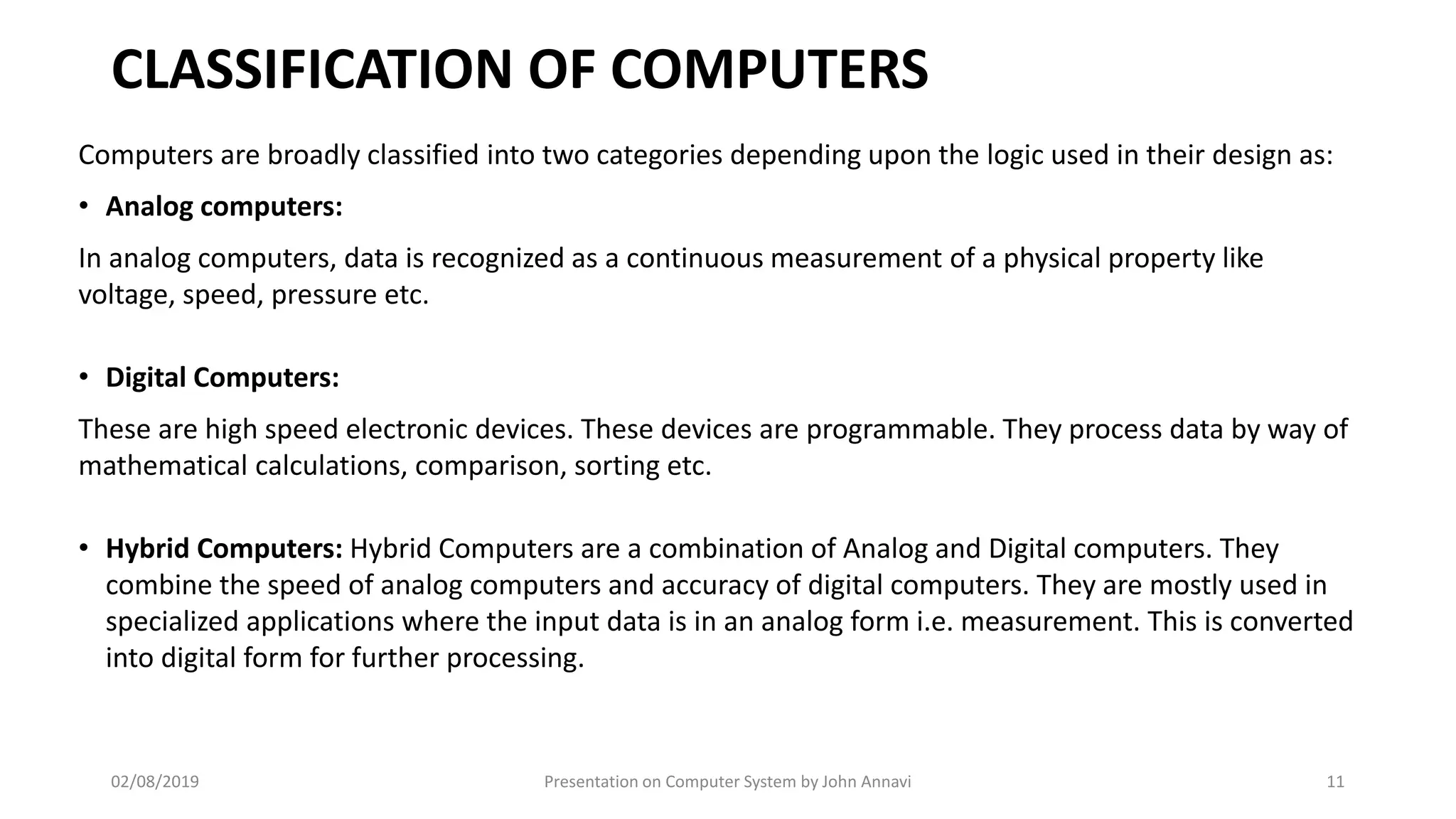 Presentation on computer system | PPTX