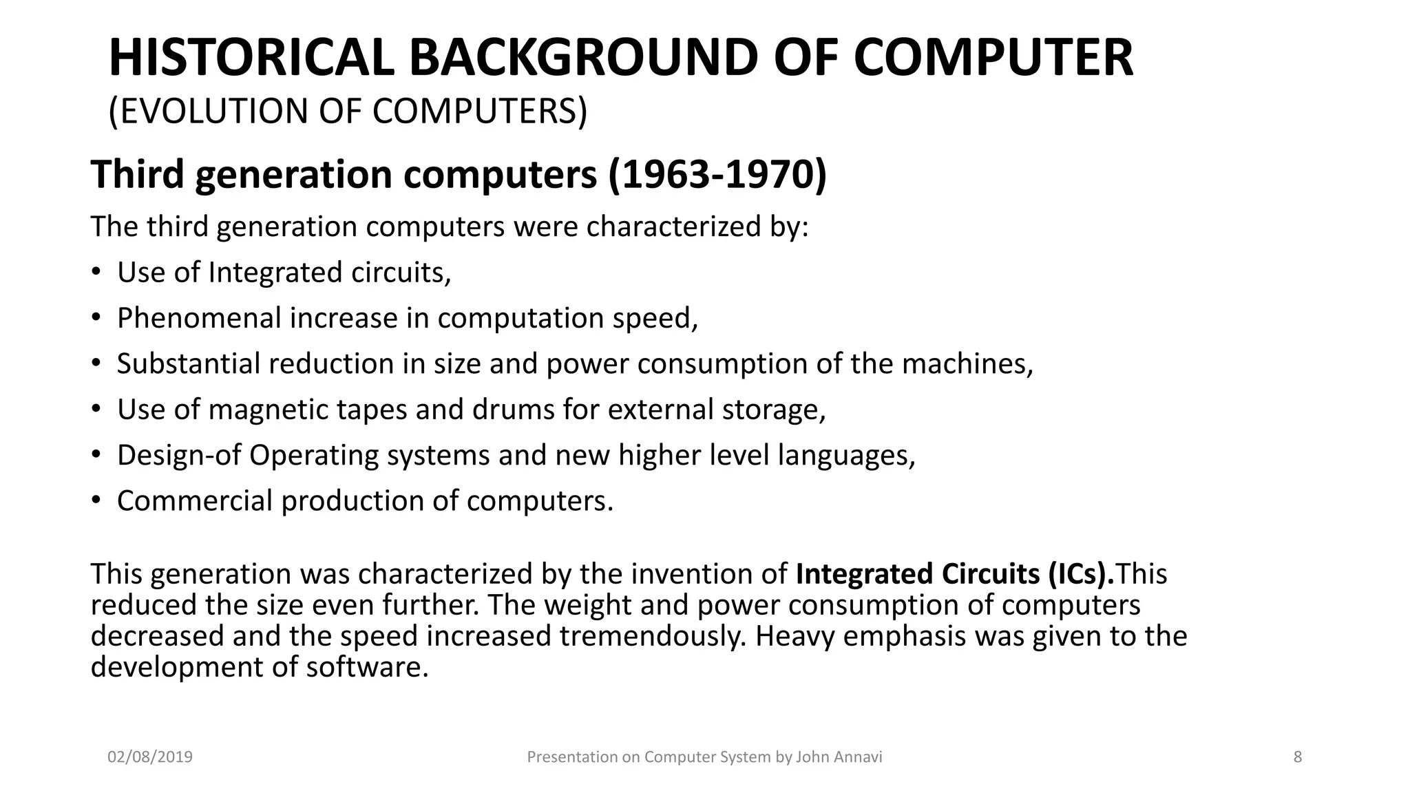 Presentation on computer system | PPTX