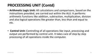 Presentation on computer system | PPTX