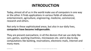 Presentation on computer system | PPTX