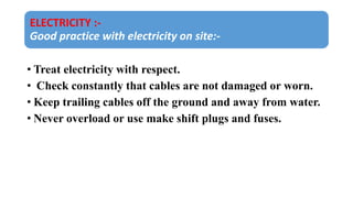 Presentation on construction site safety | PPTX