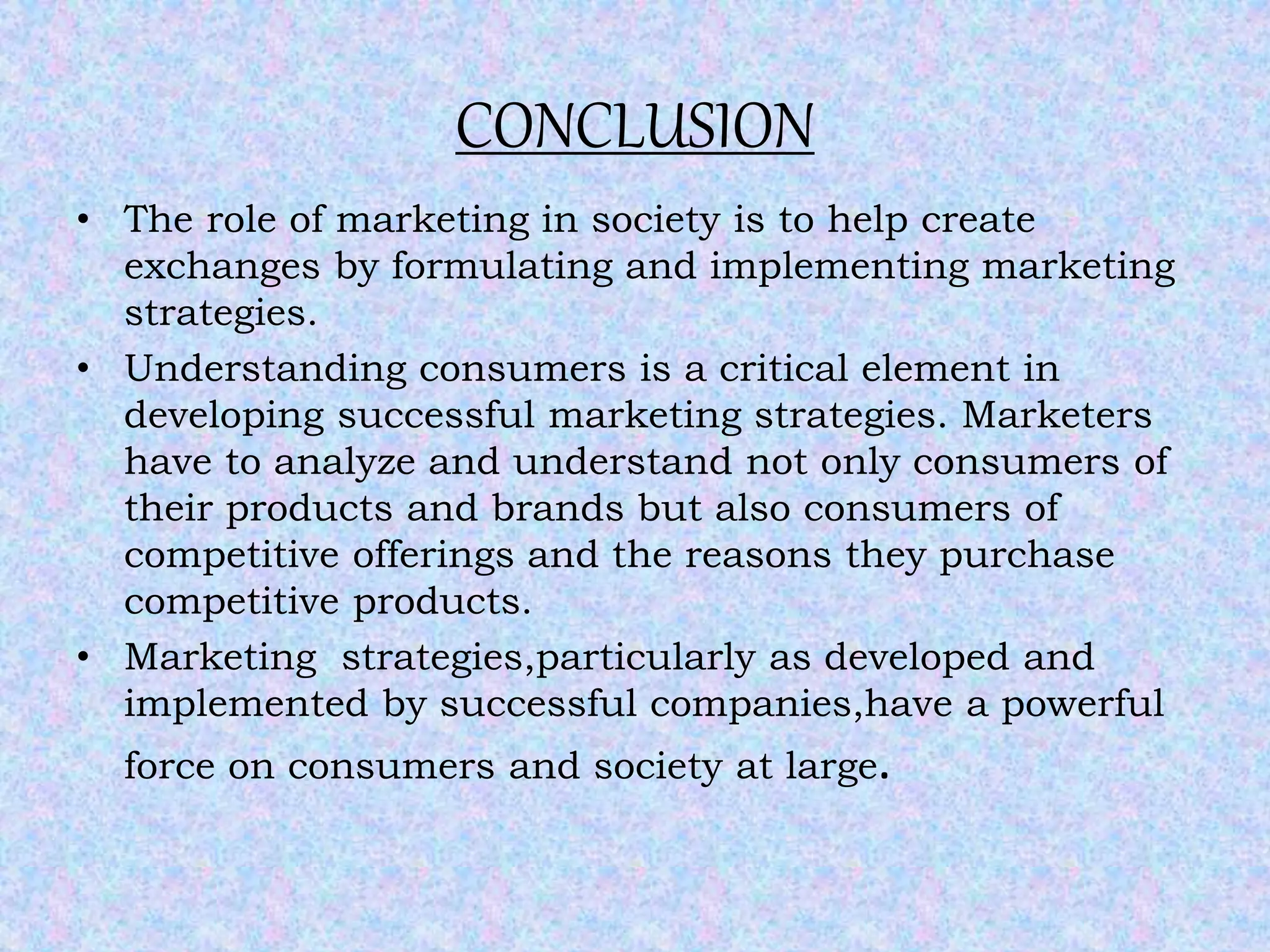 Presentation on consumer behaviour and marketing strategy | PPTX