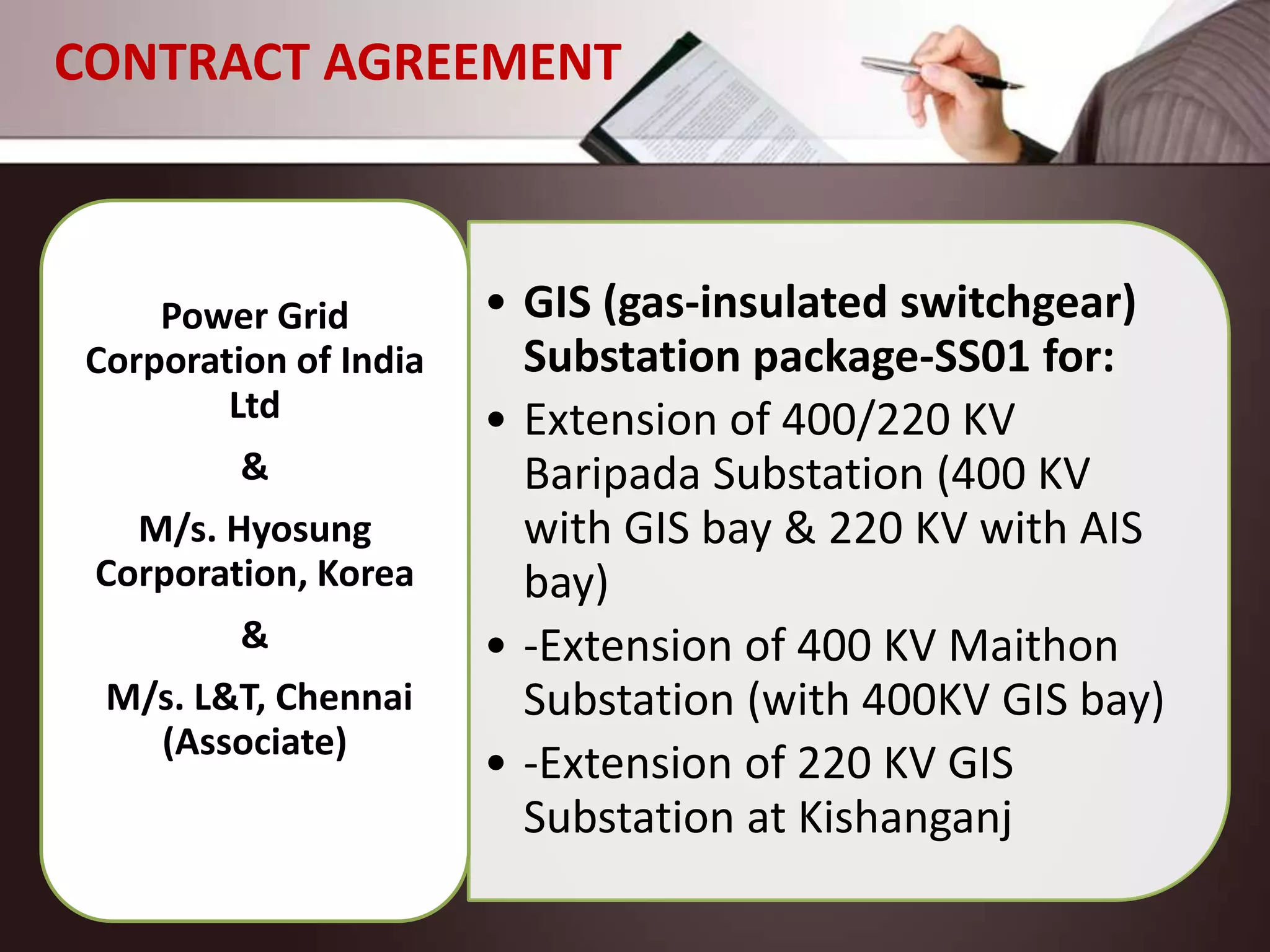 Presentation on contract agreement of gis | PPTX