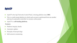 Presentation on control panel in web hosting | PPTX | Web Hosting | Internet