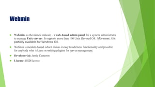 Presentation on control panel in web hosting | PPTX | Web Hosting ...