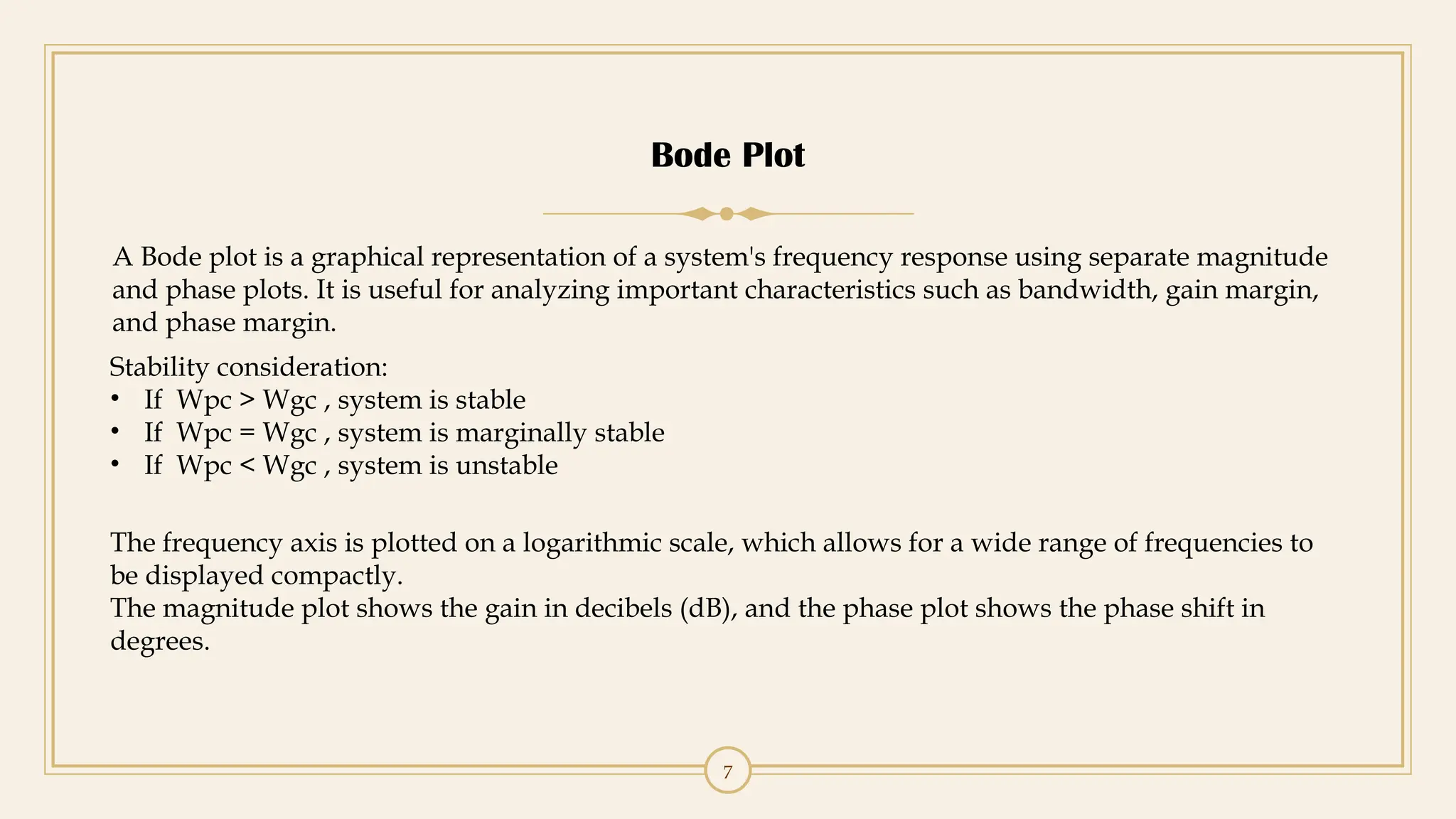 Nyquist Plot, Root Locus and Bode Plot in Control Systems | PPTX