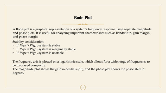 Nyquist Plot, Root Locus and Bode Plot in Control Systems | PPTX