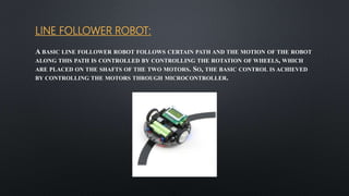 Presentation on control systems for line follower robot | PPTX