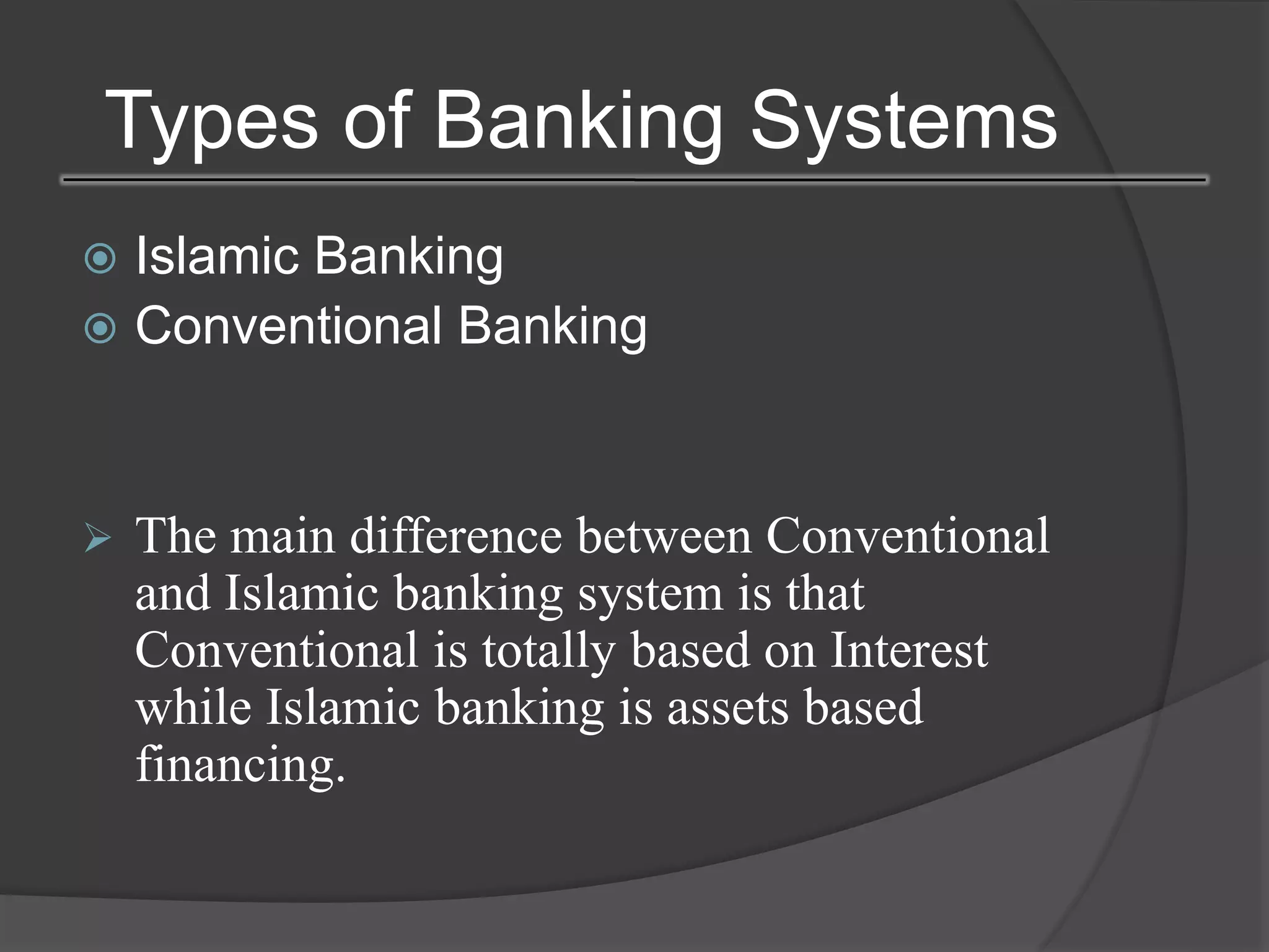 Presentation on conventional & Islamic Banking | PPTX