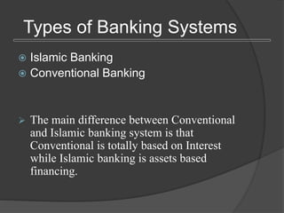 Presentation on conventional & Islamic Banking | PPTX