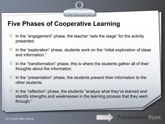 Presentation on cooperative learning | PPT | Educational Assessment ...