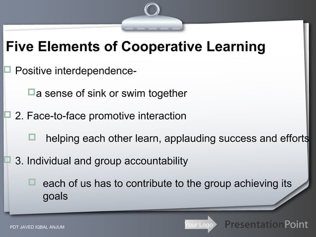 Presentation on cooperative learning | PPT | Educational Assessment ...