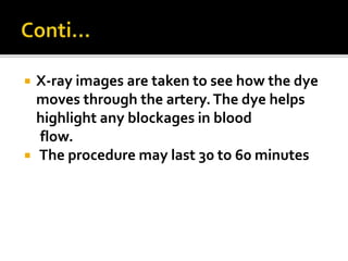 Presentation on coronary angiogram faisal joel | PPT