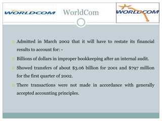 Presentation on corporate frauds | PPTX