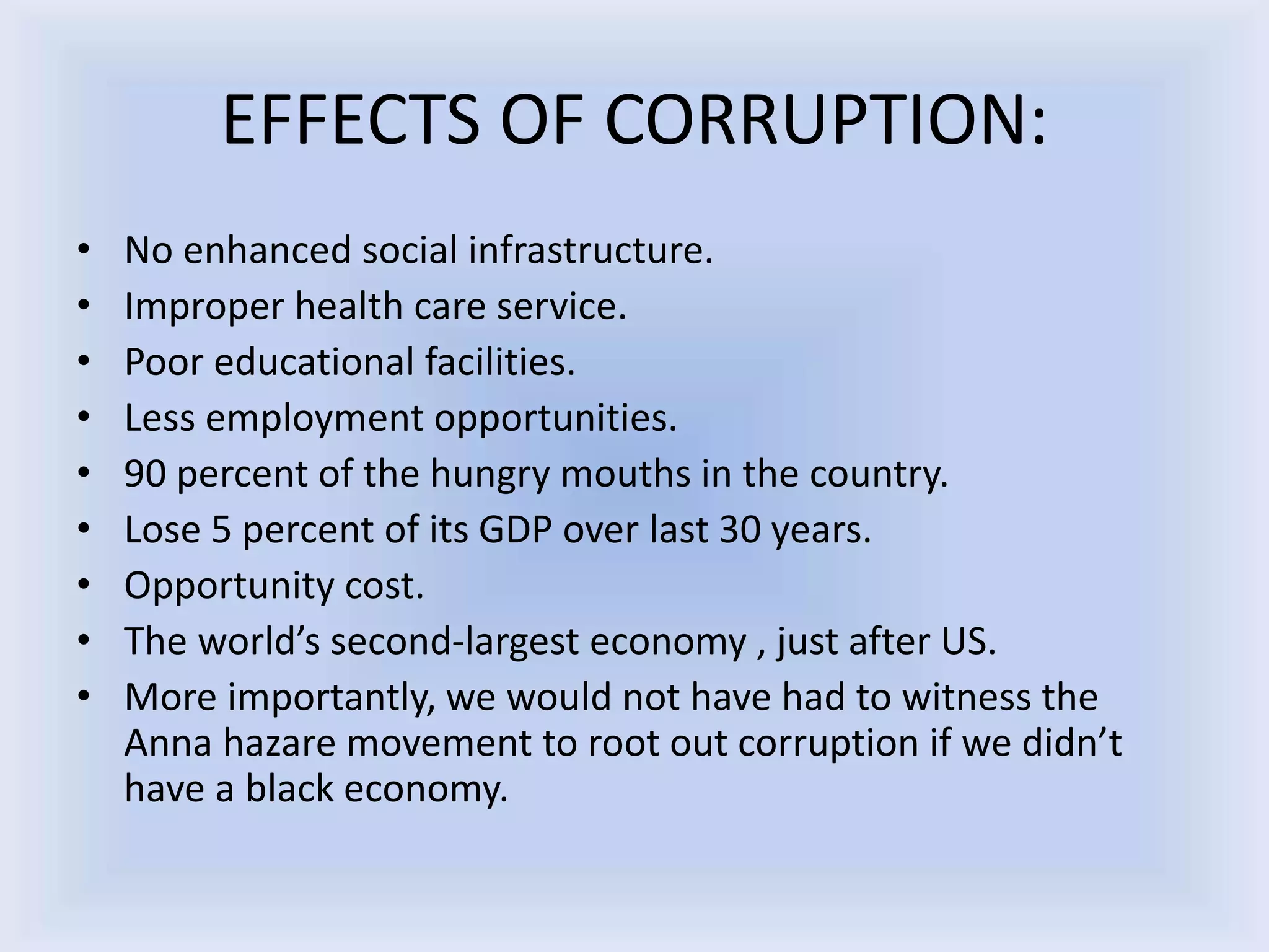 Presentation on corruption | PPT