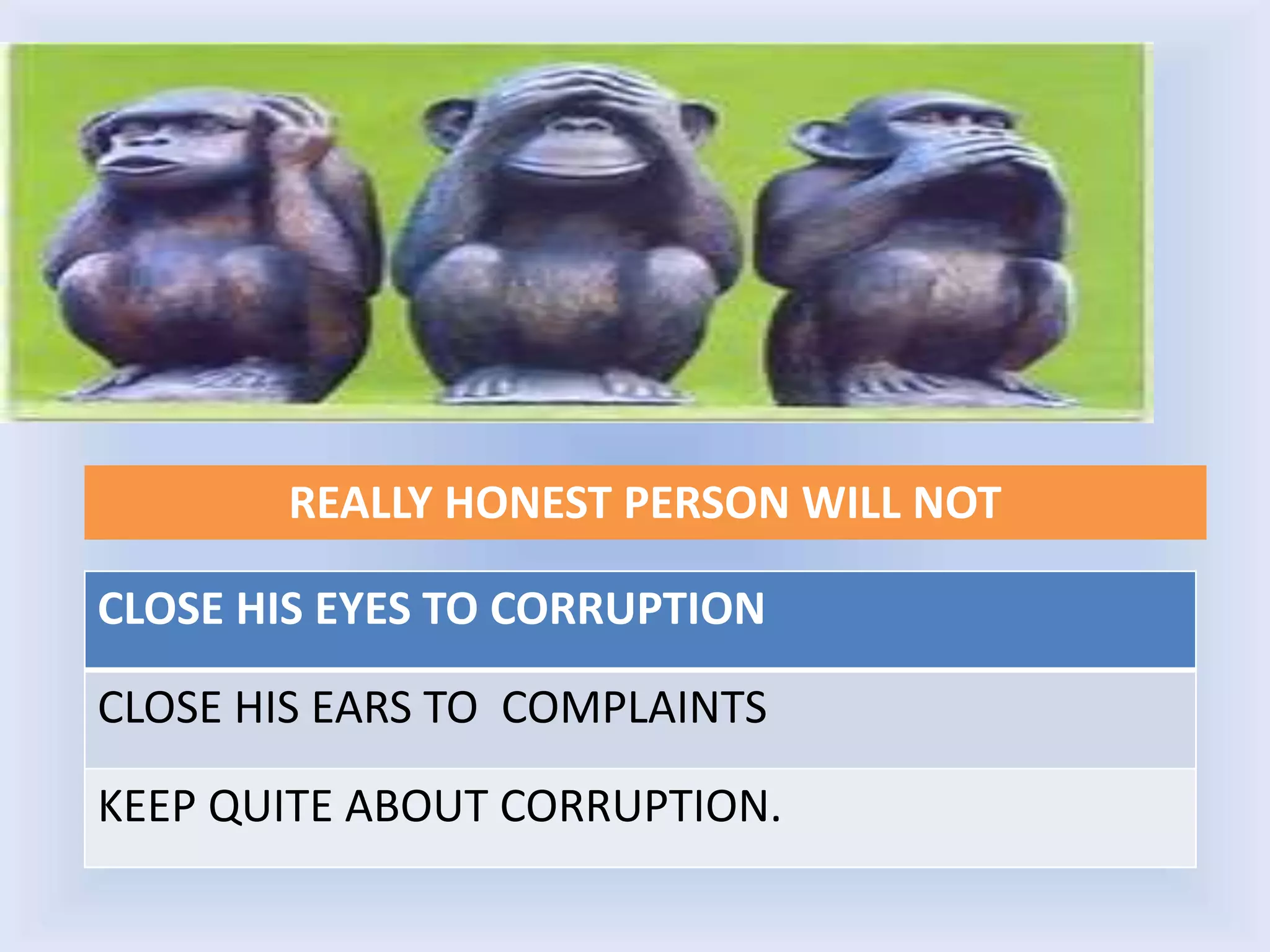 Presentation on corruption | PPT