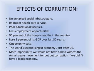 Presentation on corruption | PPTX