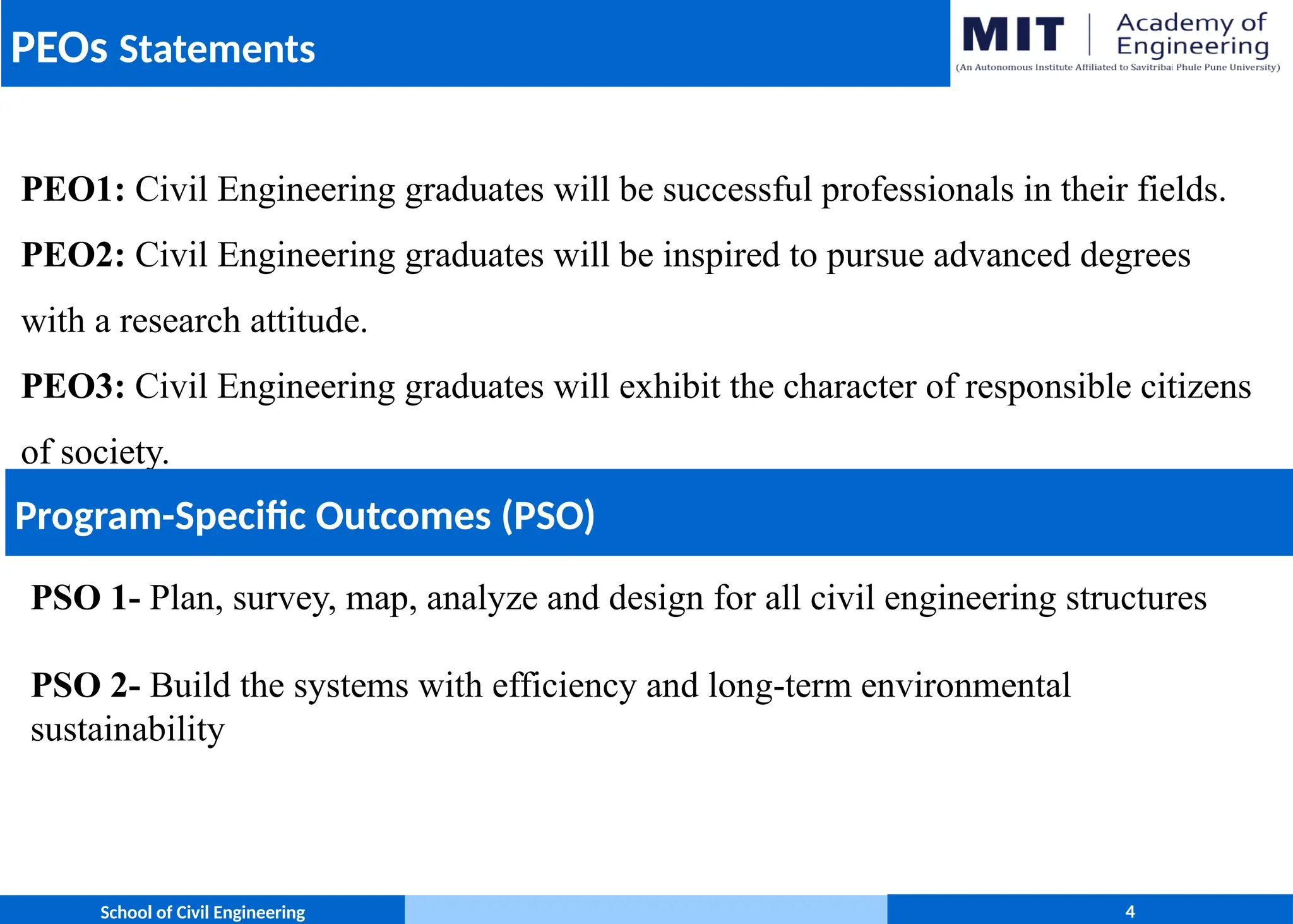 Presentation on Course outcomes Vision MIssion | PPTX