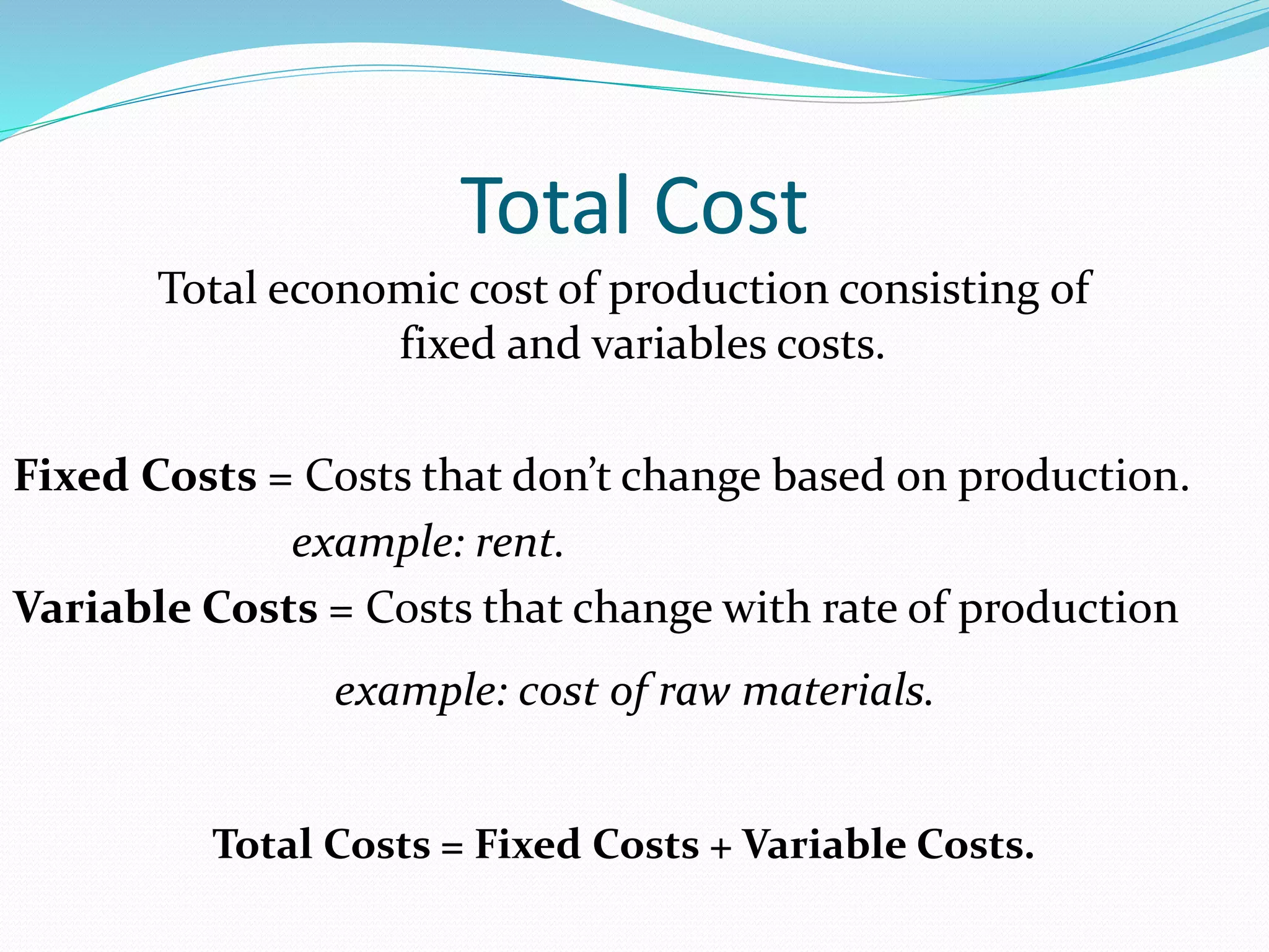 Presentation on Cost and Revenue | PPTX