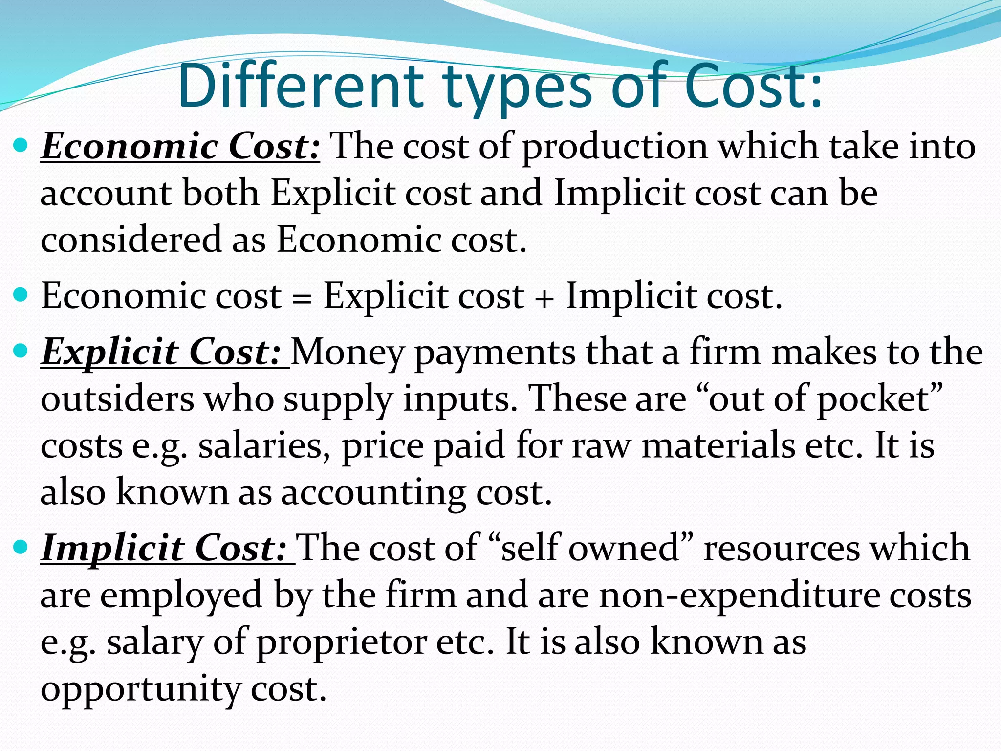 Presentation on Cost and Revenue | PPTX