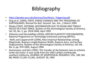 Presentation on coulomb stress (earthquake triggering) | PDF