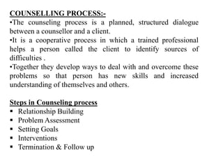 COUNSELING----- , 1st Year GNM Nursing | PPTX