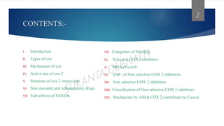 Cox 2 inhibitors | PPTX