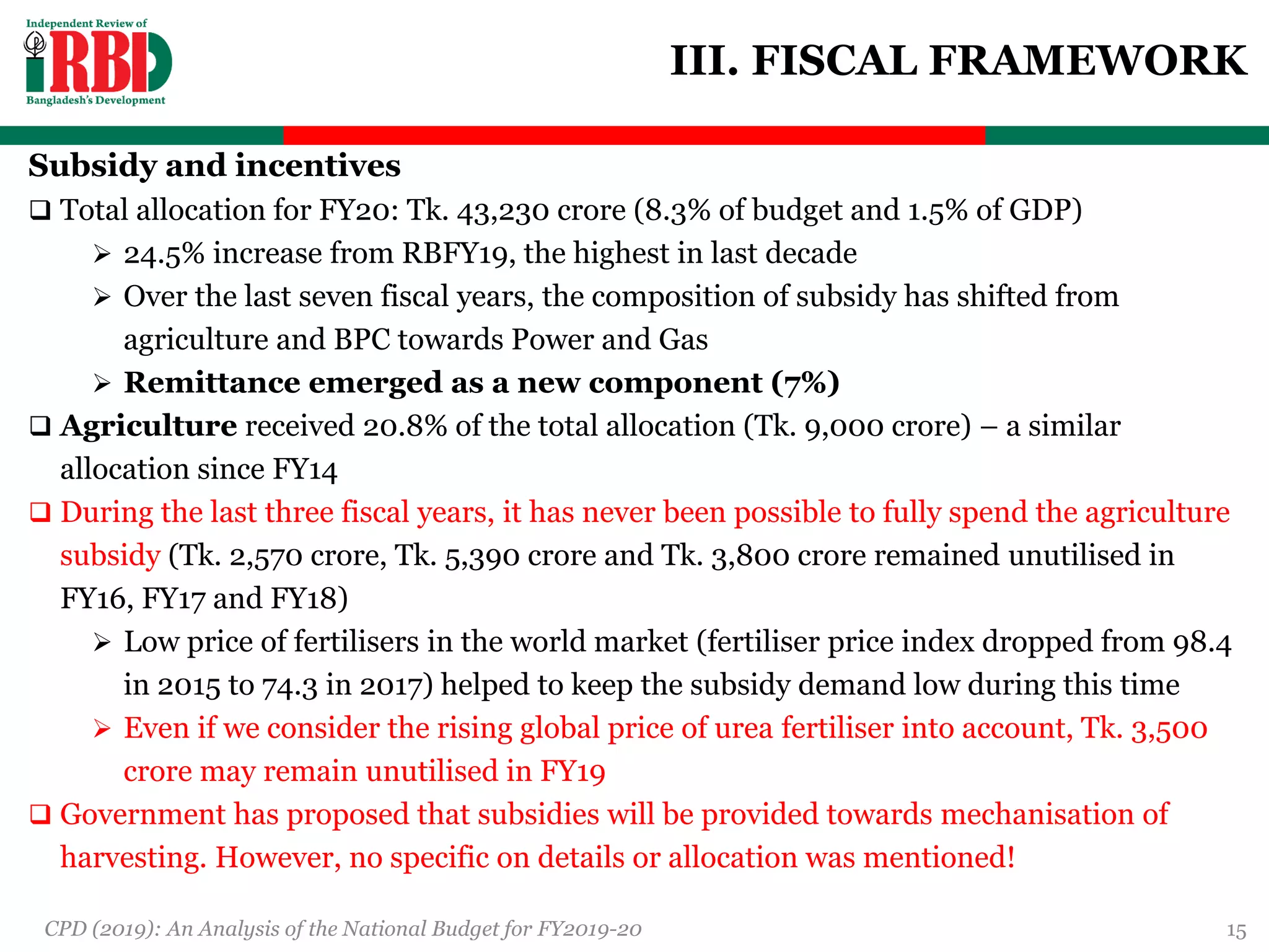 CPD Budget Dialogue 2019 | PPT