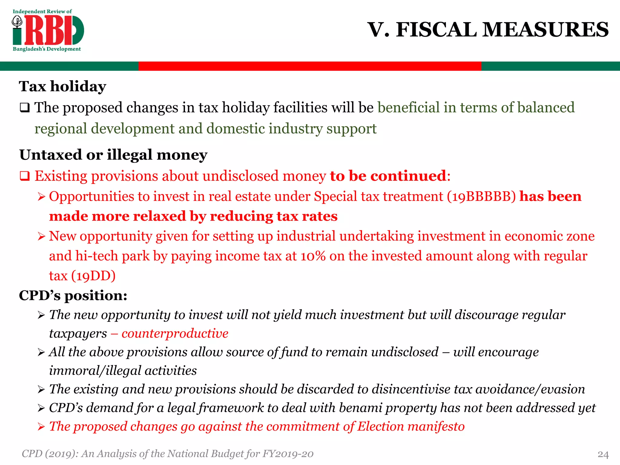 CPD Budget Dialogue 2019 | PPT
