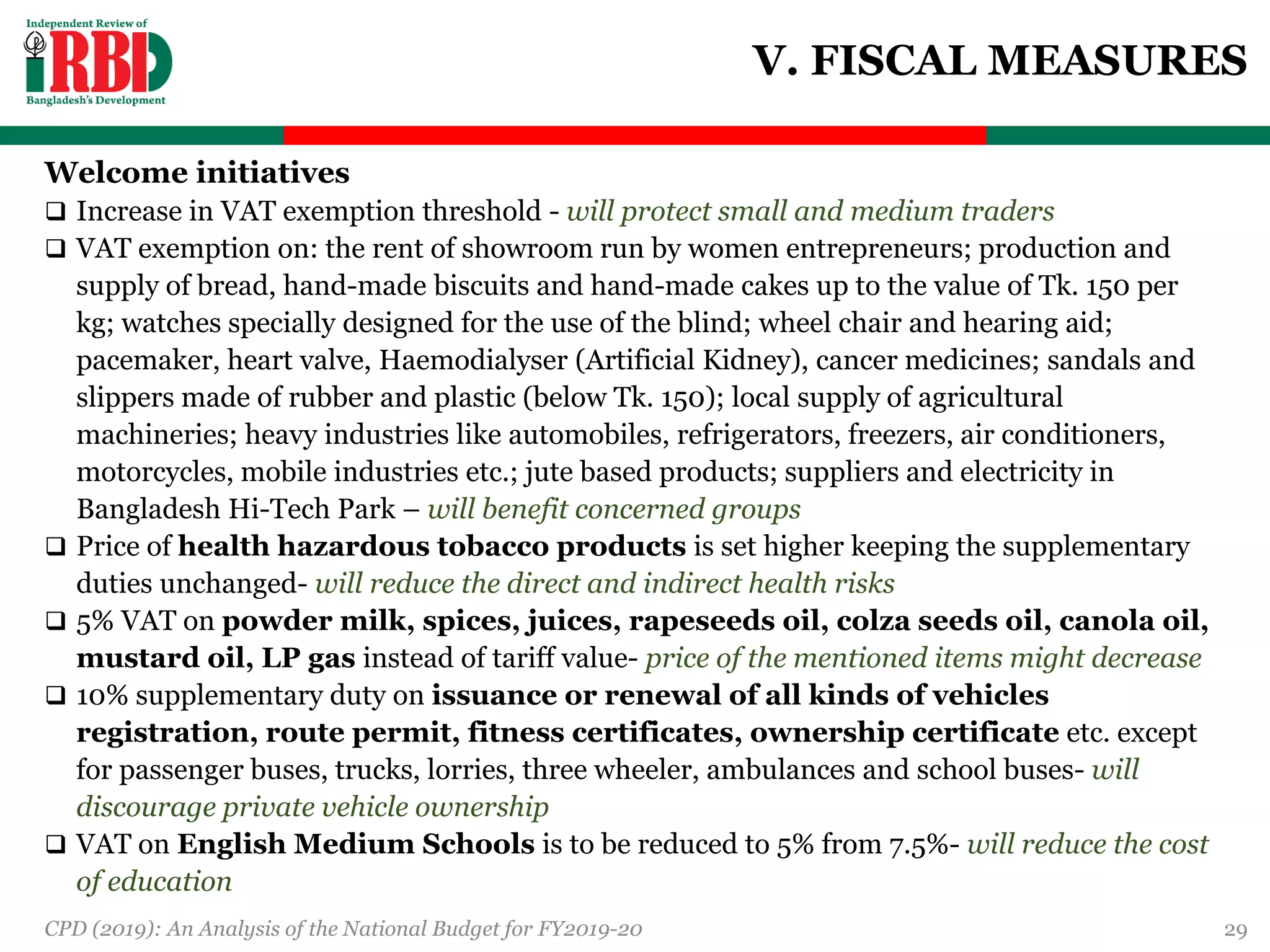 CPD Budget Dialogue 2019 | PPT