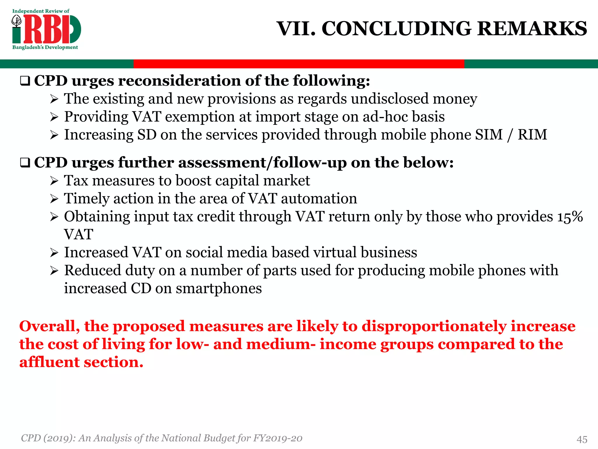 CPD Budget Dialogue 2019 | PPT