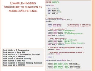 Presentation on c programing satcture | PPT