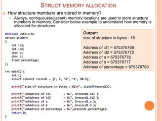 Presentation on c programing satcture | PPT