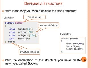 Presentation on c programing satcture | PPT