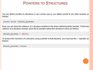 Presentation on c programing satcture | PPT