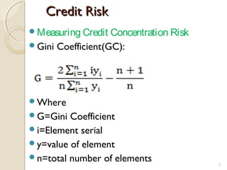 Presentation on credit risk | PPT