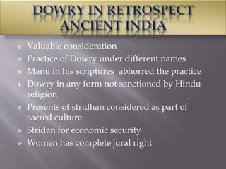 Presentation on critical analysis on dowry prohibition act | PPTX