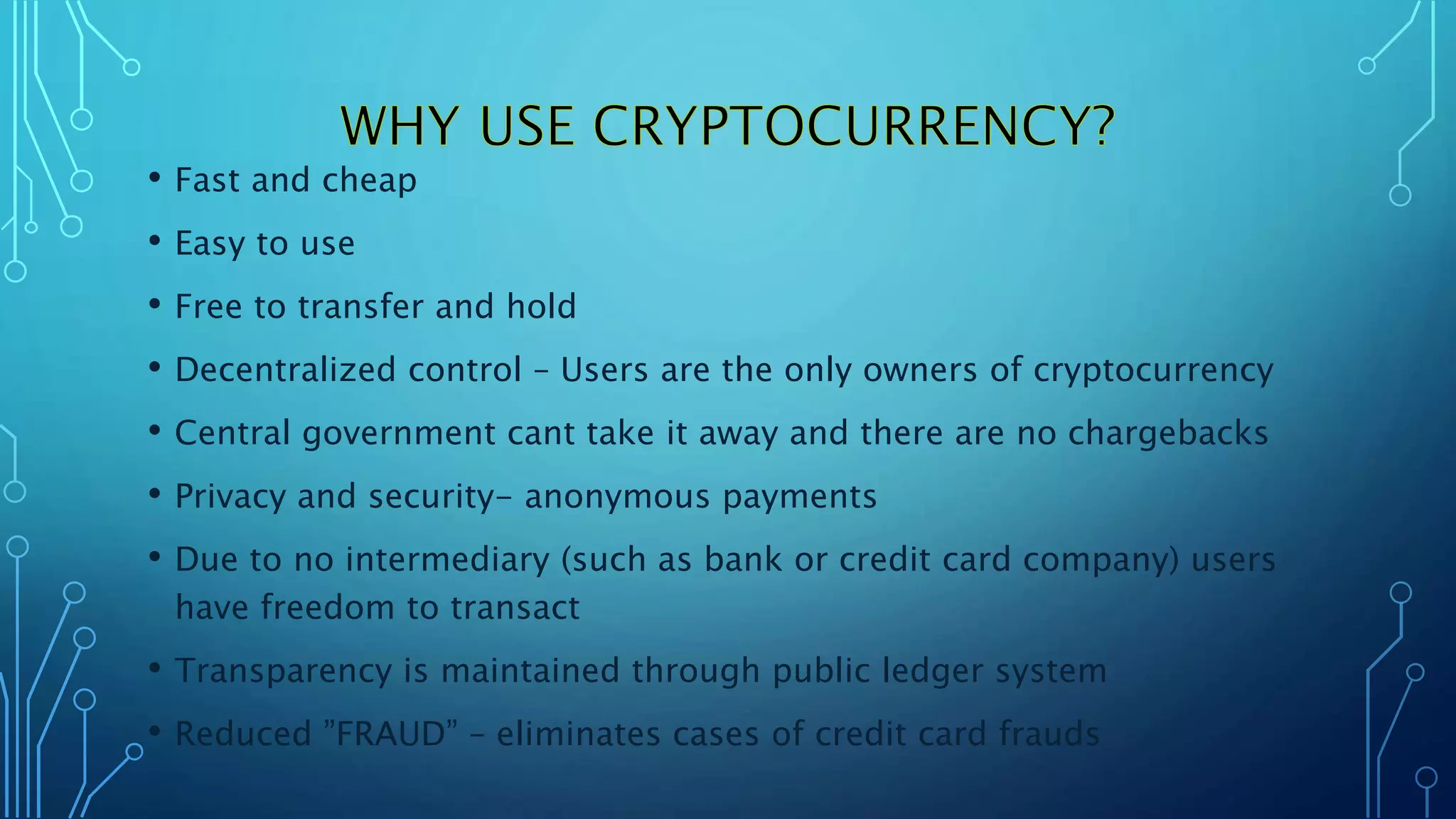 Presentation on cryptocurrency | PPTX