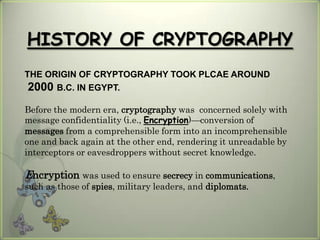cryptography | PPTX