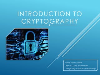 Presentation on Cryptography | PPT