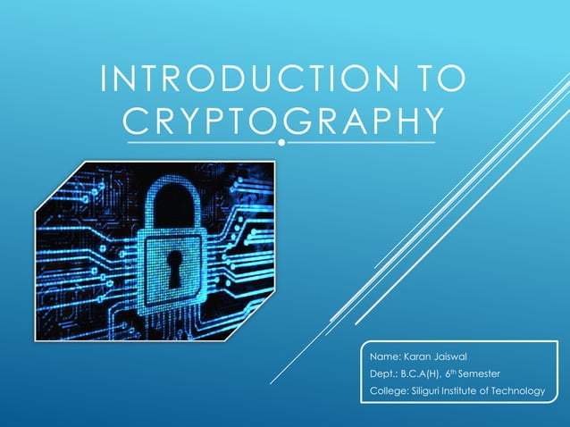 Presentation on Cryptography | PPT