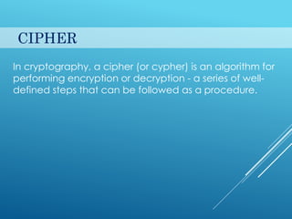 Presentation on Cryptography | PPT