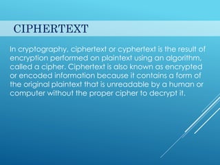 Presentation on Cryptography | PPT