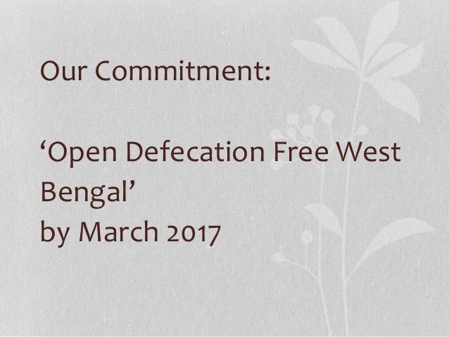 Corporate Support under CSR for achieving the target of ODF West Beng…