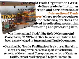 Role of Banking in Customs & Trade procedures | PPT