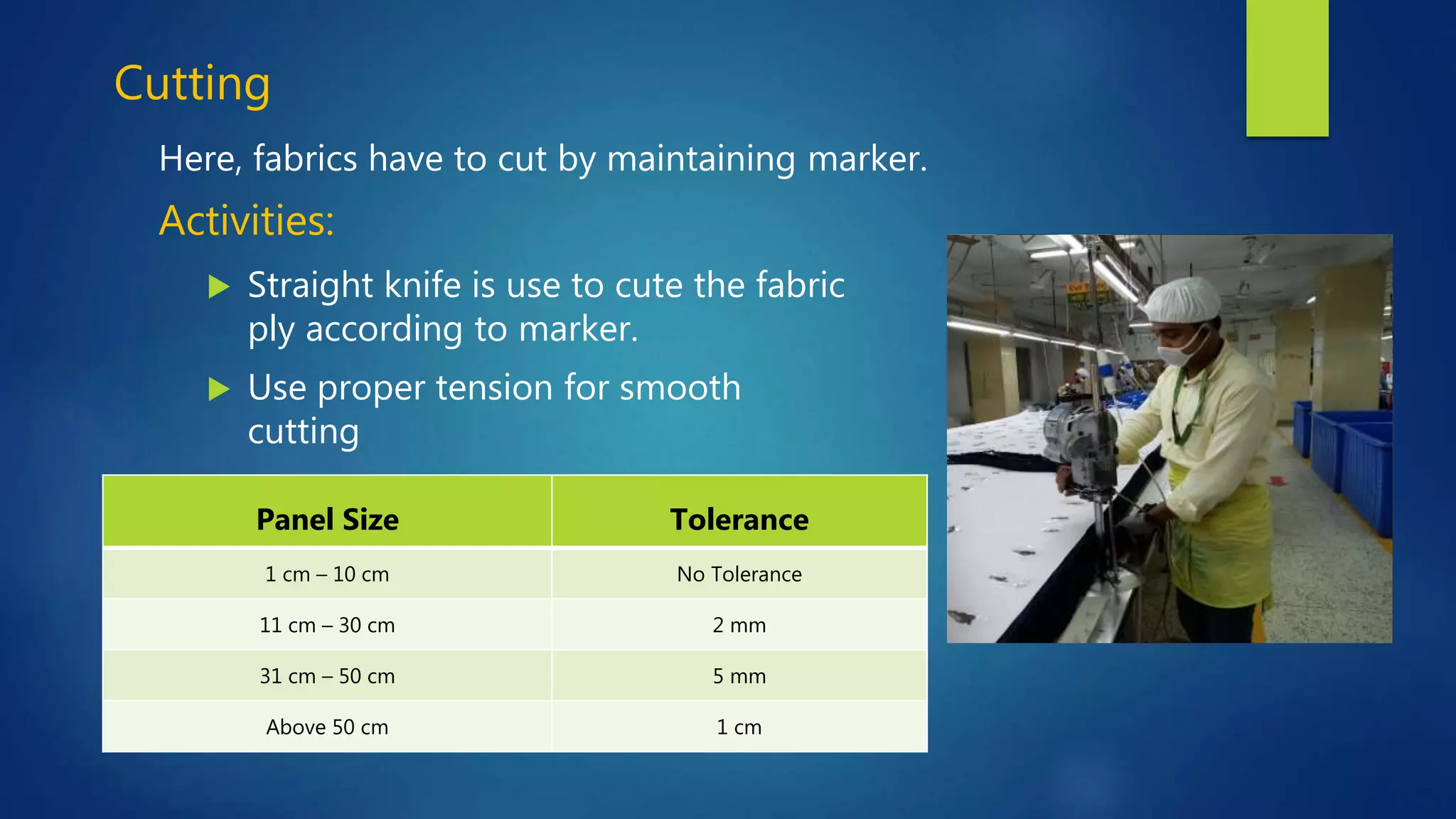 Presentation on cutting section | PPTX