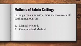 Fabric Cutting Method | PPT | Free Download