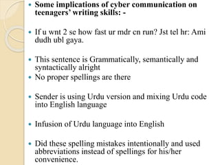 Implications of Cyber Communication | PPTX