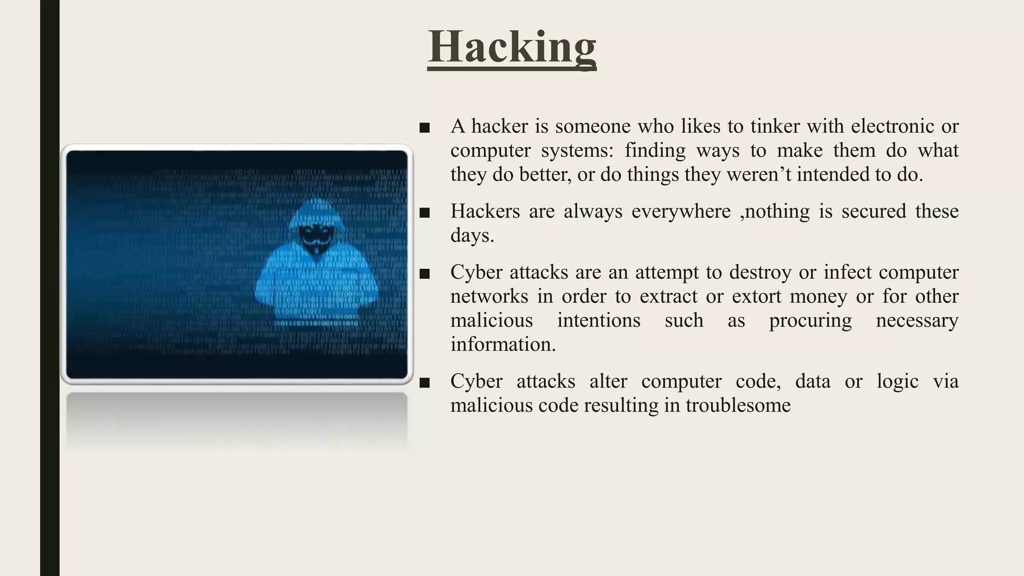 Presentation on cyber crime | PPTX